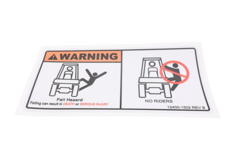 DECAL, NO RIDERS | Custom Truck One Source