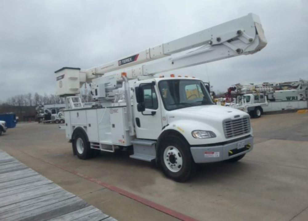 55 ft Distribution Bucket Truck Rental - Custom Truck One Source