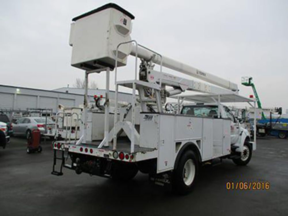 55 ft Distribution Bucket Truck Rental - Custom Truck One Source