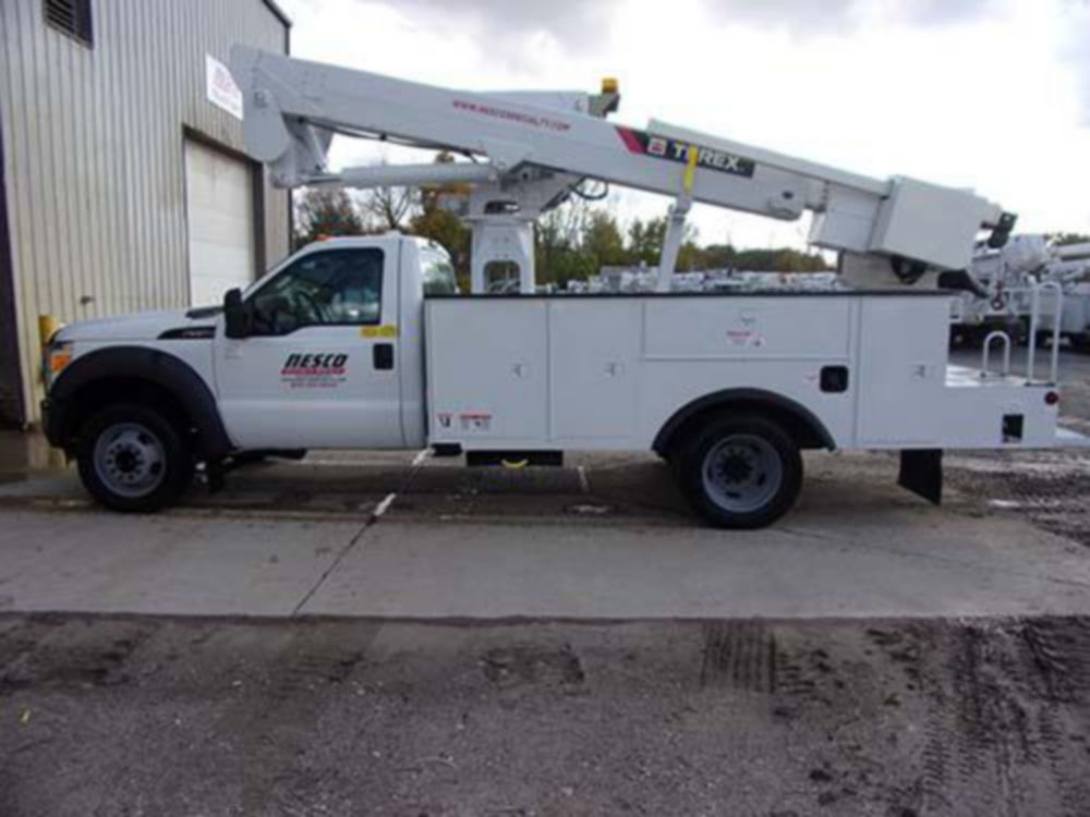 37 ft Distribution Bucket Truck Rental - Custom Truck One Source