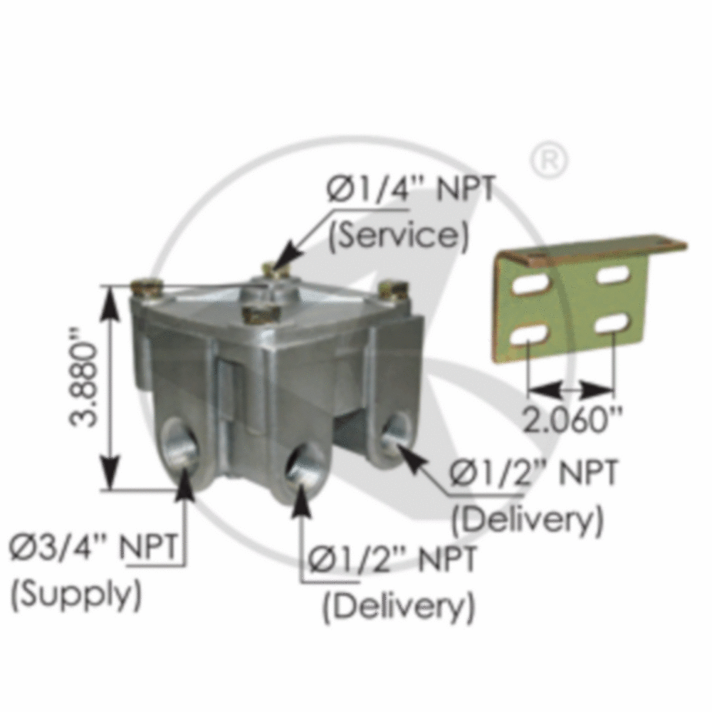 VALVE R12H RELAY 4PSI | Custom Truck One Source