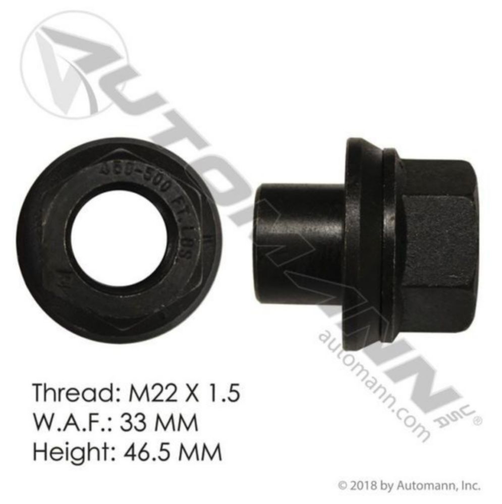 METRIC SLEEVED FLANGE NUT-19MM | Custom Truck One Source