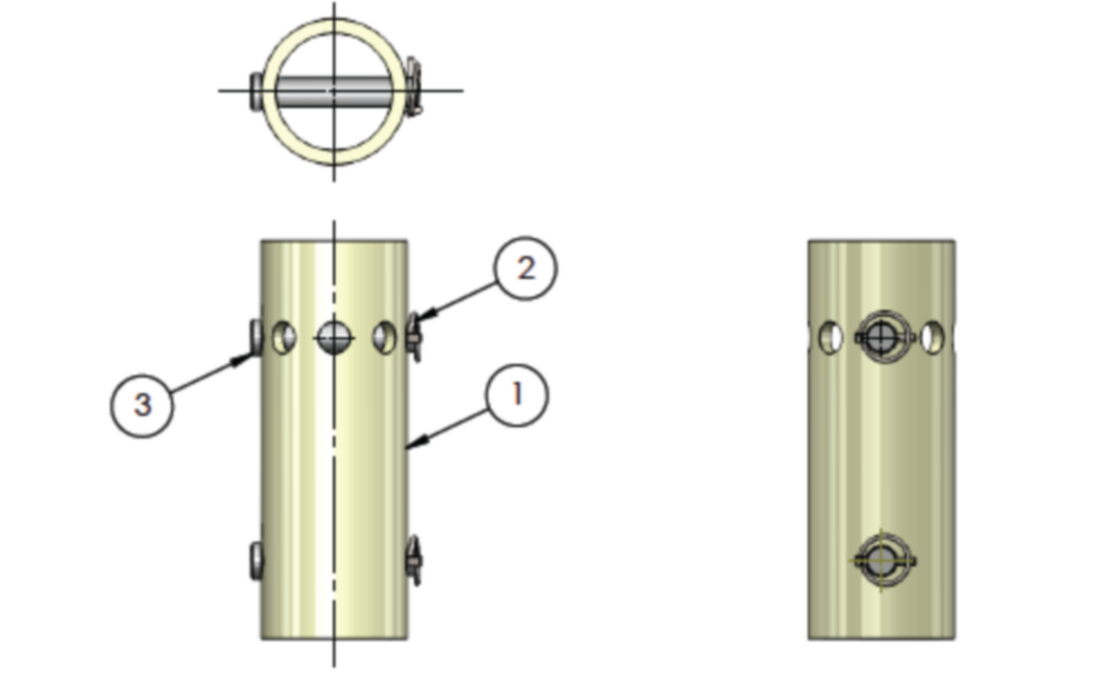 CTOS Jib Tree w/ Round Mount