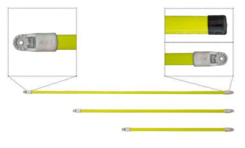 CTOS Hot Stick with Universal & Rubber Cap Ends - W 1.25" x L 4 to 12'