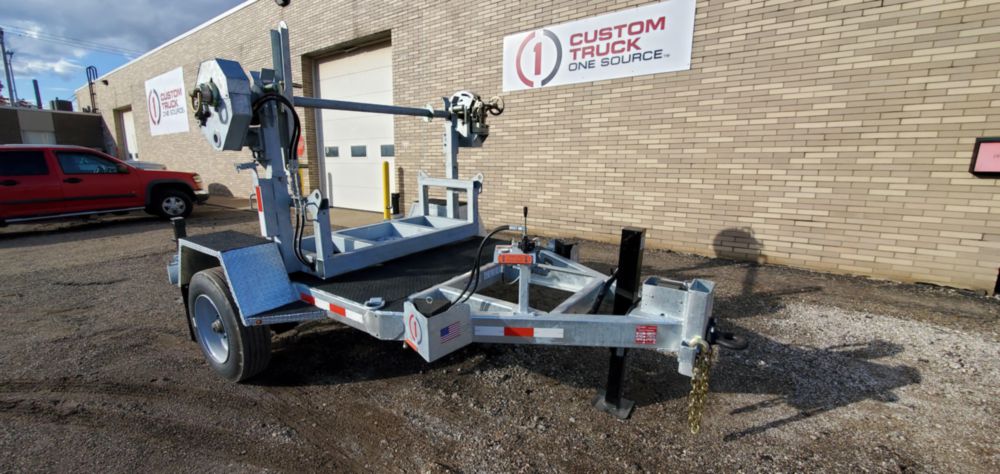 1 Reel 8,000 lbs Trailer Rental - Custom Truck One Source