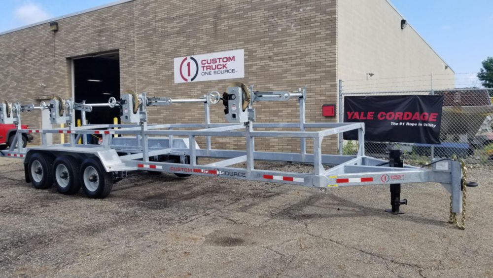 4 Reel 34,700 lbs Trailer Rental - Custom Truck One Source