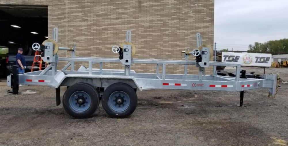 3 Reel 10,000 lbs Trailer Rental - Custom Truck One Source