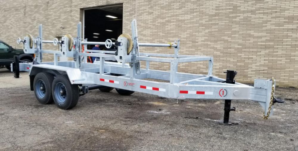 3 Reel 10,000 lbs Trailer Rental - Custom Truck One Source