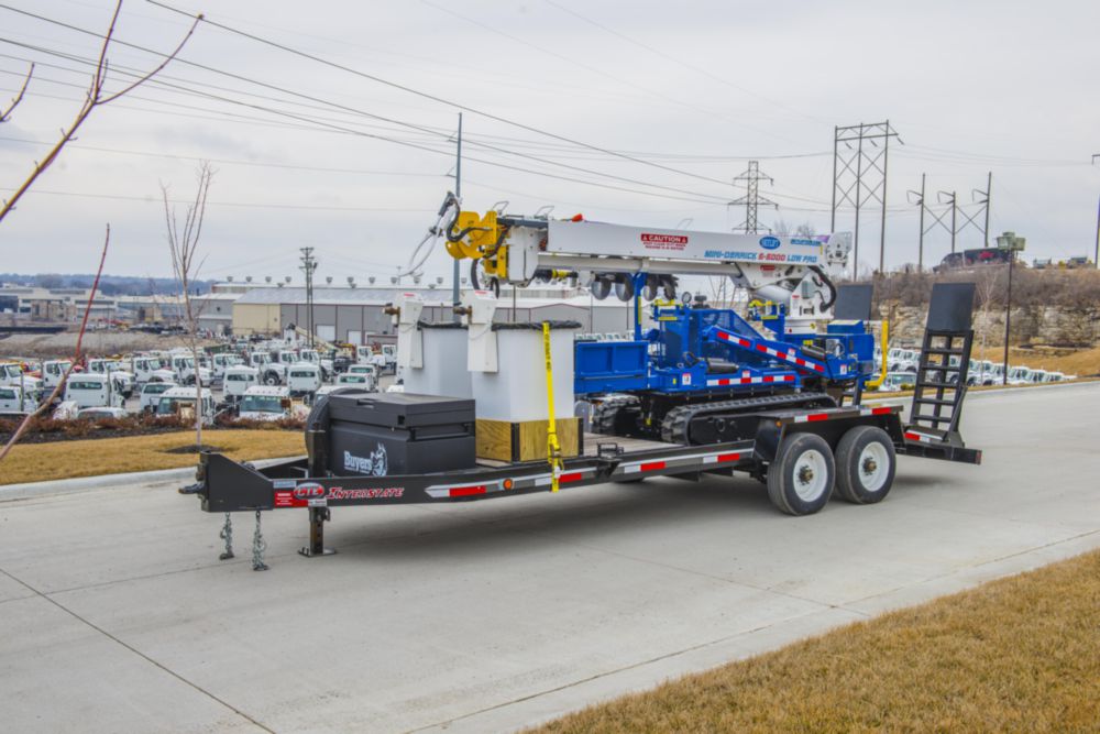 6,000 lbs Track Backyard Digger Derrick Rental - Custom Truck One Source