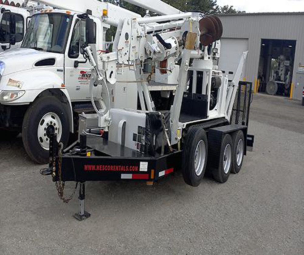 4,000 lbs Track Backyard Digger Derrick Rental - Custom Truck One Source