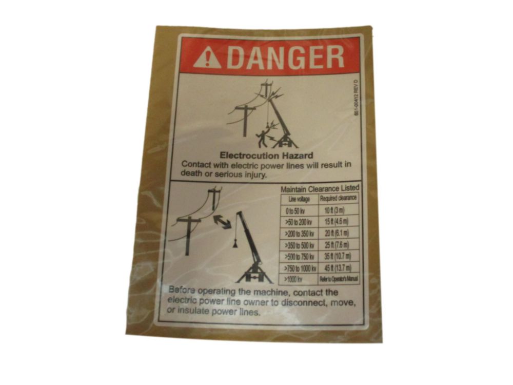 DECAL, ELECTROCUTION HAZARD | Custom Truck One Source