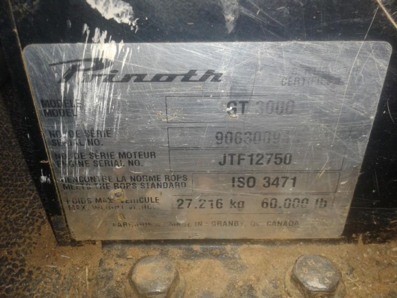 2011 Prinoth GT-3000 Terex TM-105 Tracked Bucket