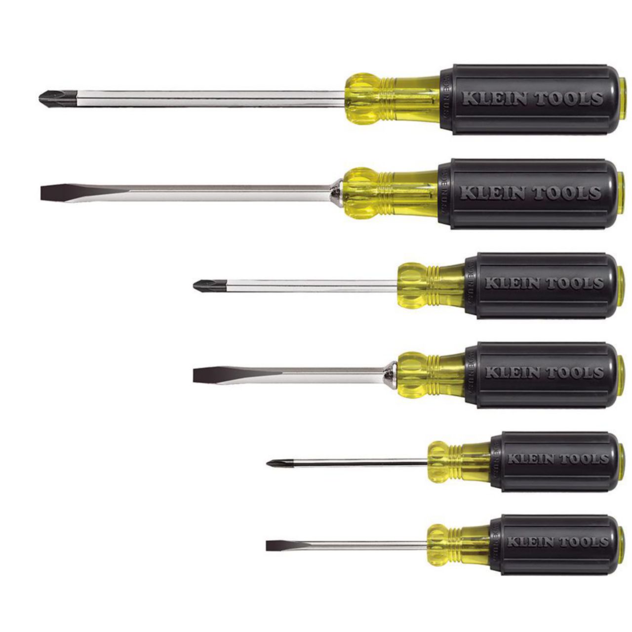 Klein Tools 6-Piece Screwdriver Set, Slotted, Phillips