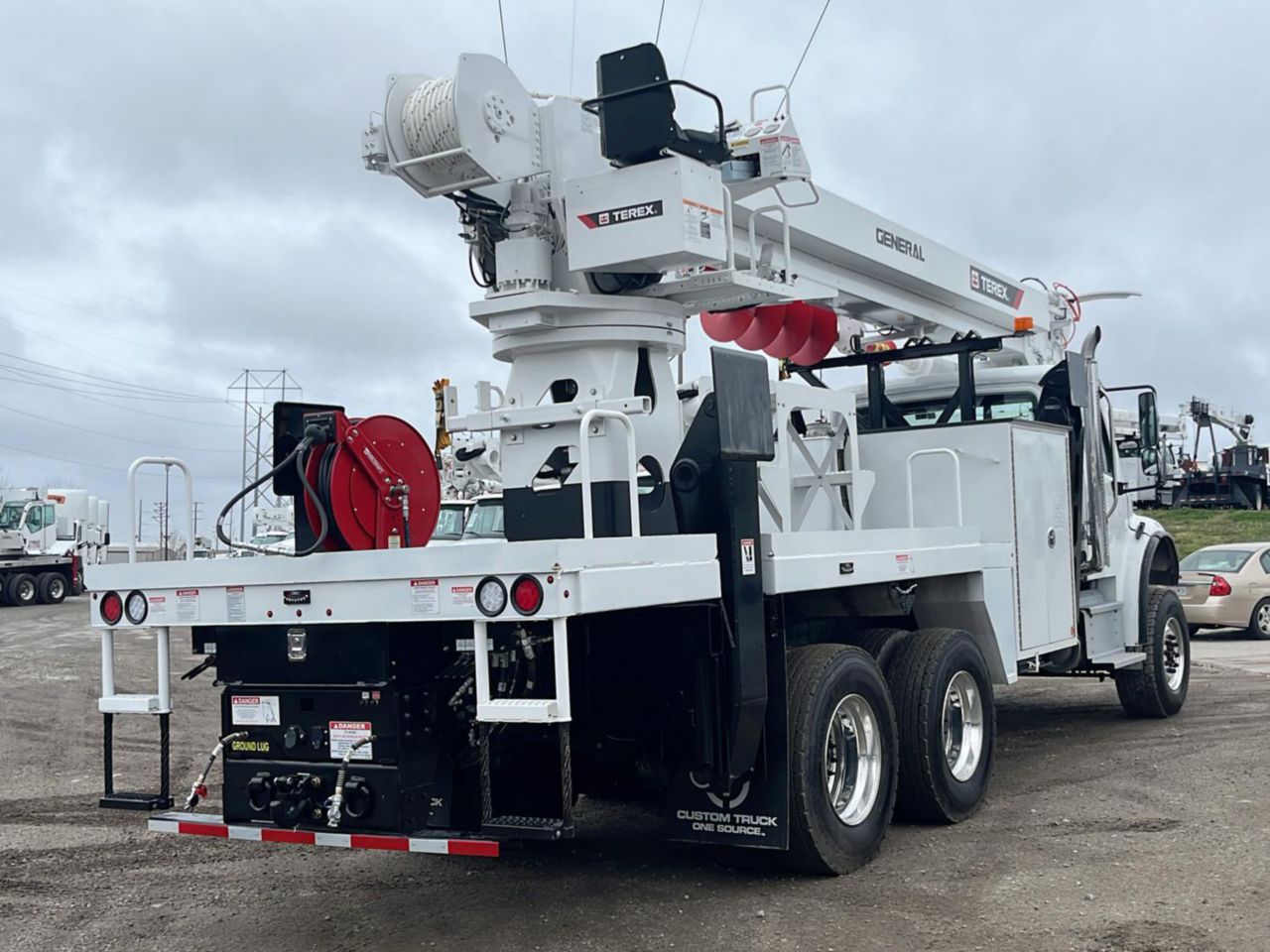 Terex Utilities GEN 65 Digger Derrick on 2025 Freightliner M2106 6x6