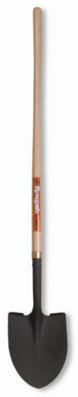 Hisco Round Point Shovel, Fiberglass or Ash Wood