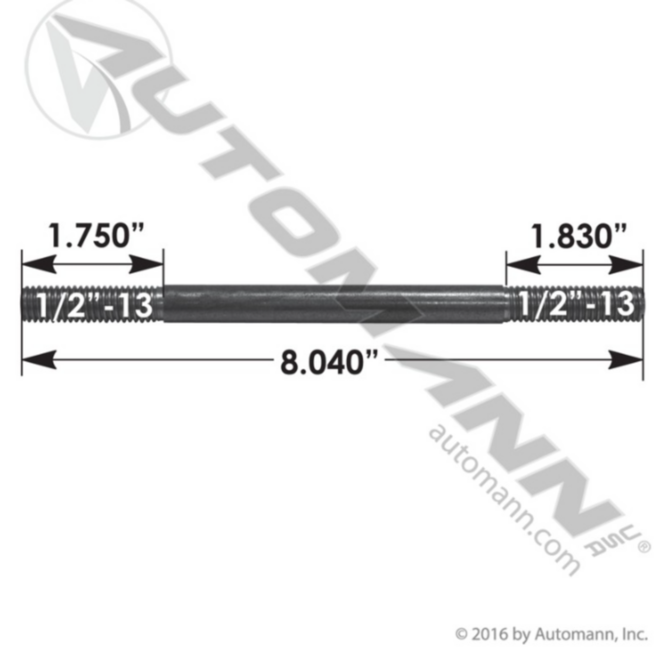 AIR SPRING STUD PETERBILT | Custom Truck One Source
