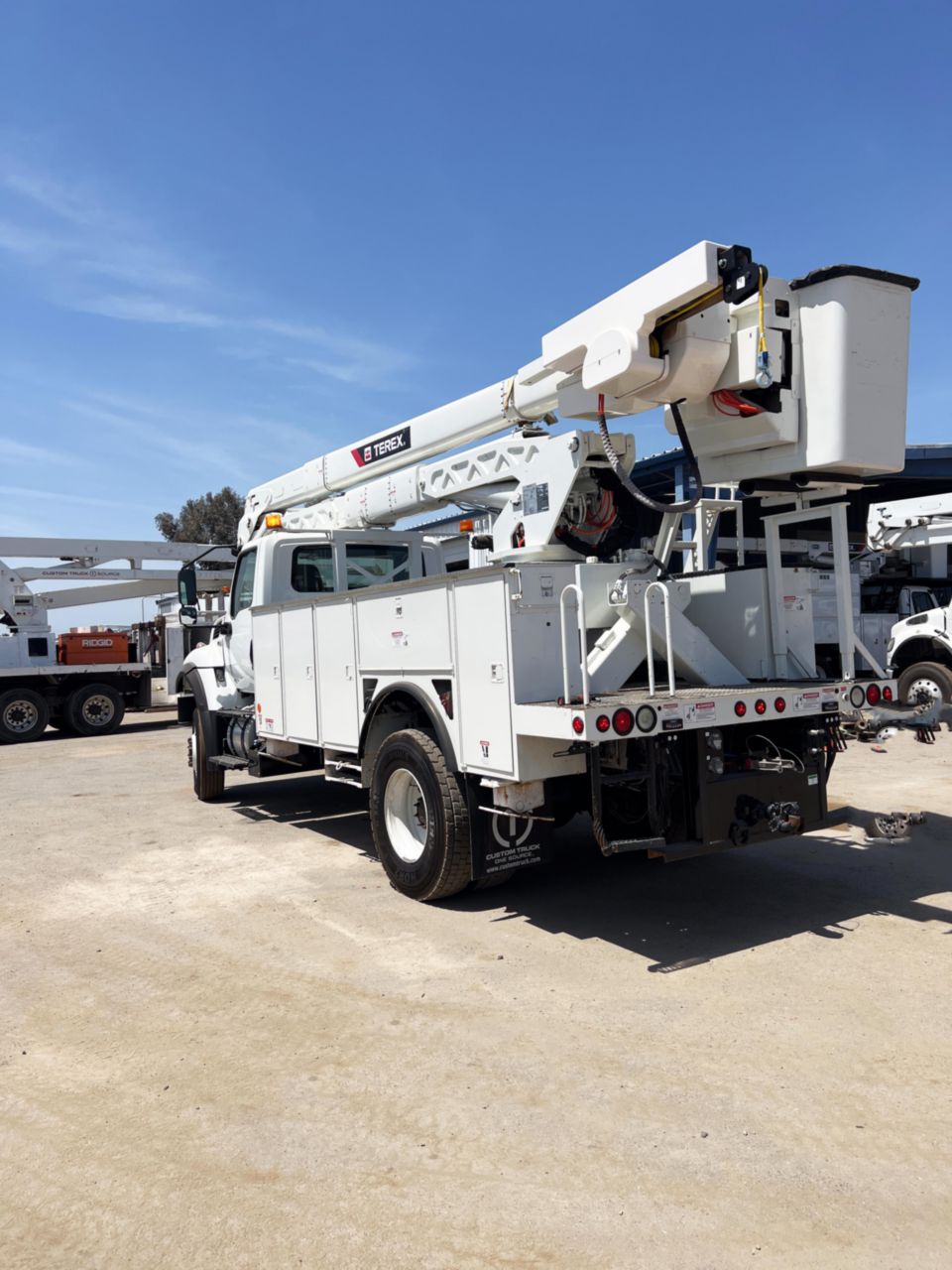 2021 International HV507 4x4 2012 Terex TCX-55 Bucket Truck