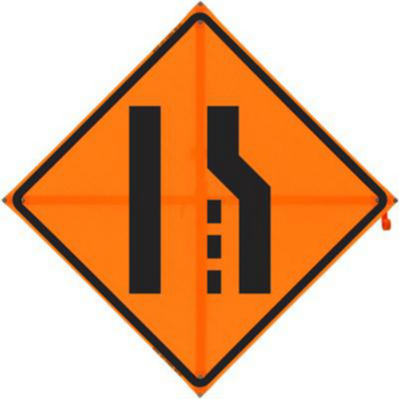 Bone Safety Merge Left (RUS) Sign, Mesh