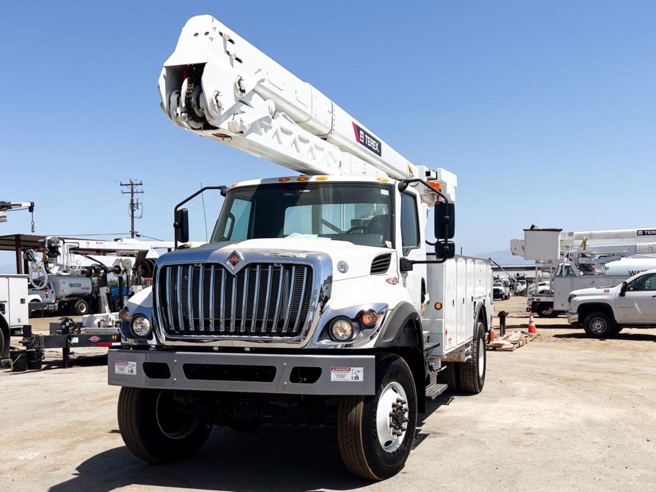 2021 International HV507 4x4 2012 Terex TCX-55 Bucket Truck