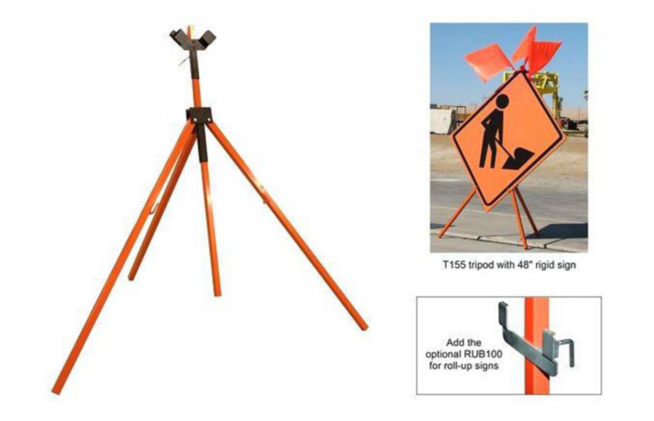 Dicke Tripod Stand for Rigid and Roll-Up Signs