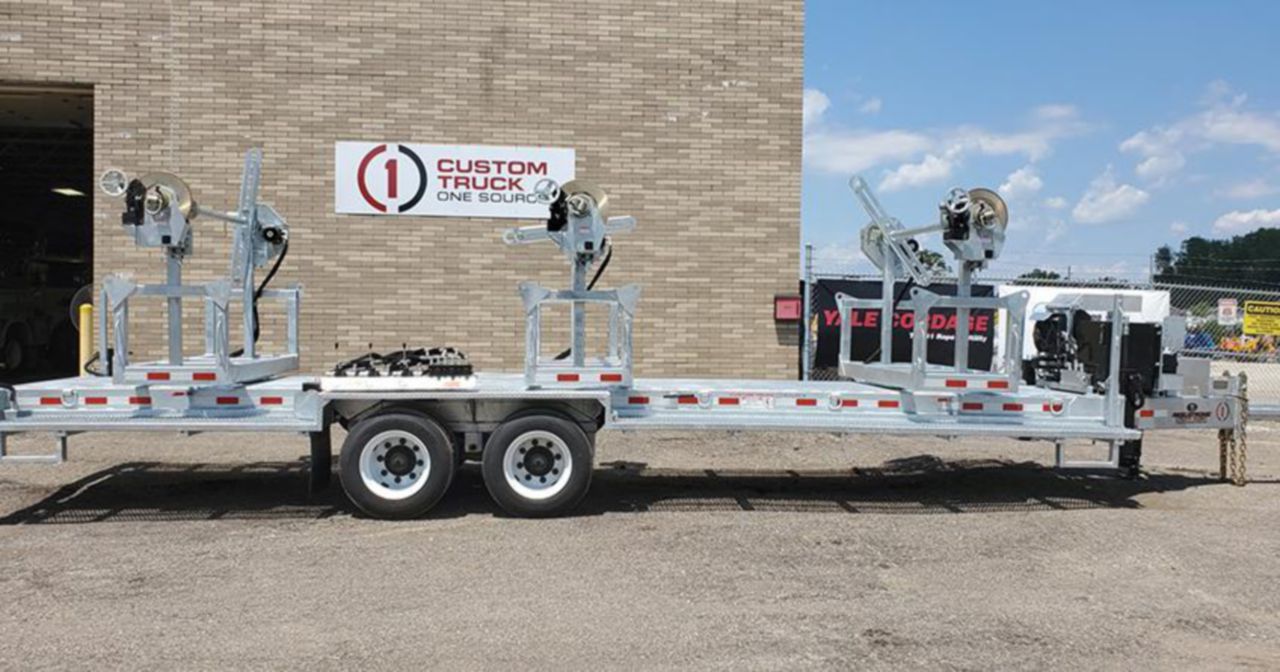 3 Reel 24,000 lbs Trailer Rental - Custom Truck One Source