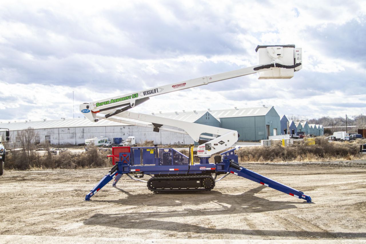 53 ft Track Backyard Bucket Rental - Custom Truck One Source