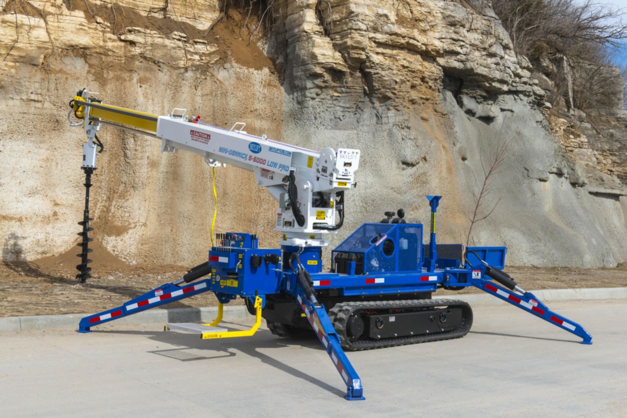 6,000 lbs Track Backyard Digger Derrick Rental - Custom Truck One Source