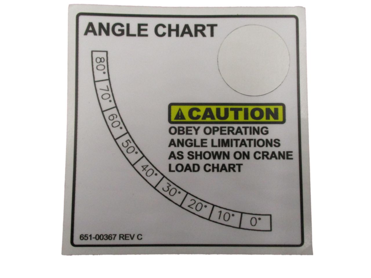 PLAC, RH BOOM ANGLE INDICATOR | Custom Truck One Source