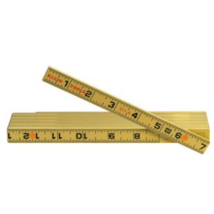 Klein Tools Fiberglass Folding Ruler, Outside Reading, 6'