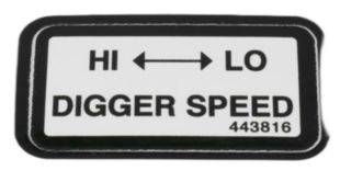 DECAL DIGGER SPEED | Custom Truck One Source