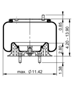 AIR SPRING ROLLING LOBE | Custom Truck One Source